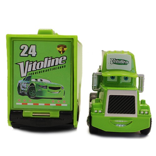 Set of 2 Disney Pixar Cars No.24 Vitoline Hauler Truck 1:55 Diecast ...