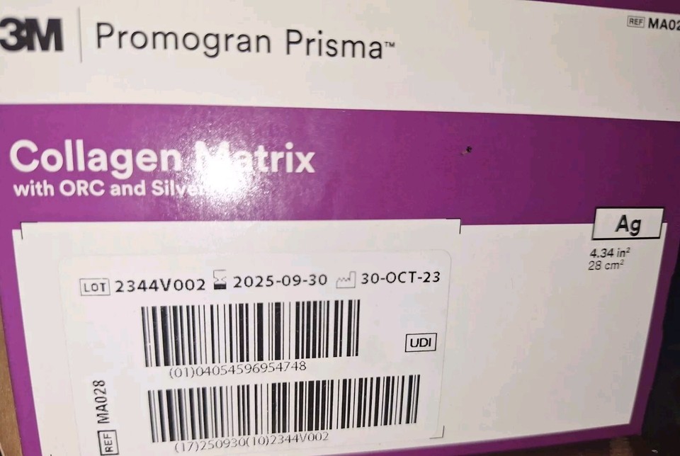 Promogran Prisma Collagen Matrix Ag Dressing. 09/25 EXP | eBay