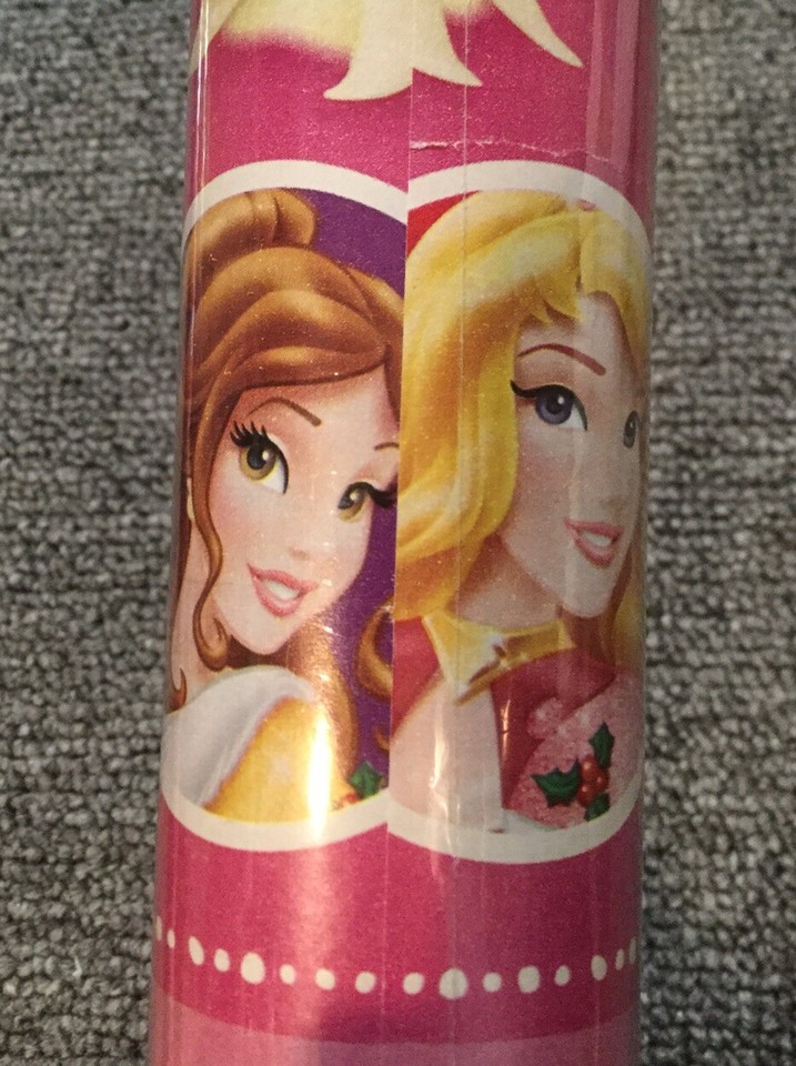 20 sqft Disney Princesses Wrapping Paper Gift wrap Tiana Belle ...