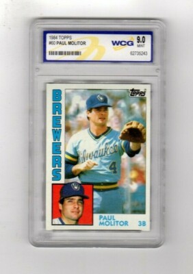 1984 Topps #60 "PAUL MOLITOR" World Class Grading WCG 9 MINT | eBay