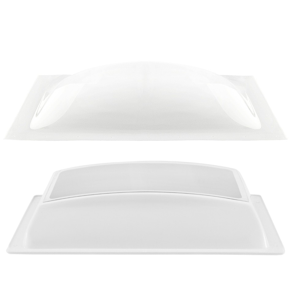 RecPro RV Skylight Inner + Outer Dome 14" x 22" Bubble Camper Sky Light ...