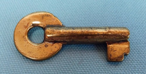 Scarce Vintage Brass Barrel Key - Railroad Key? | eBay