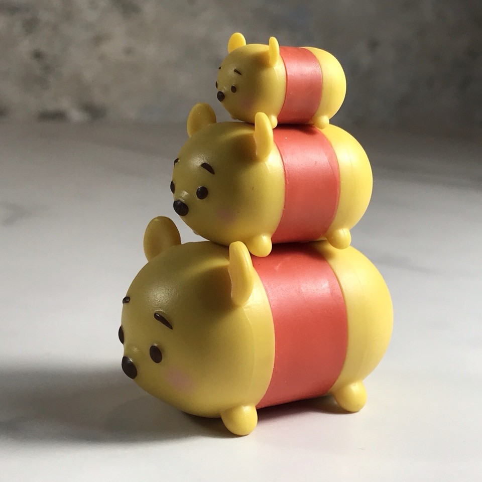 DISNEY TSUM TSUM STACK EM' WINNIE THE POOH VINYL FIGURINES COMPLETE SET ...
