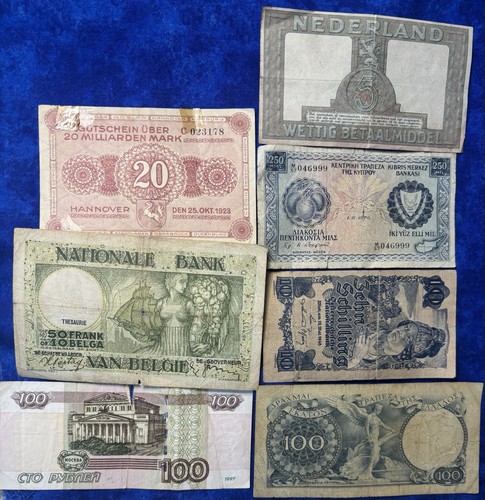 Mixed World Paper Notes (Lot of 7) | eBay