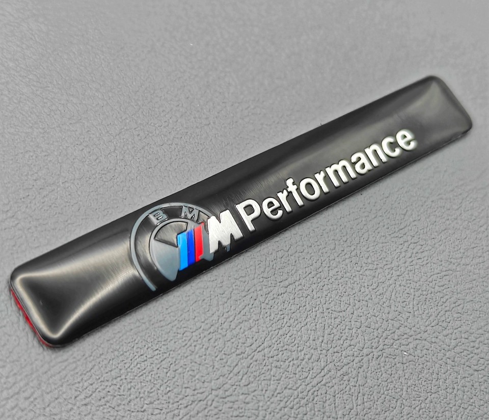 BMW M Performance Black Badge Emblem Self Adhesive Sticker For M Sport ...