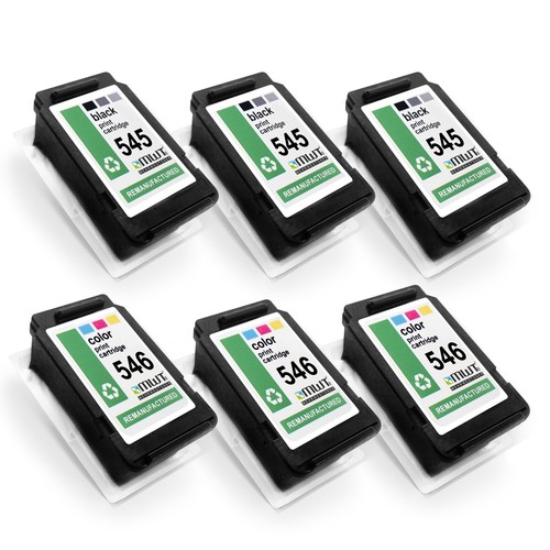 6X cartridges for Canon MX 494 495, PG545XL CL546XL 50116514 CMYK ...