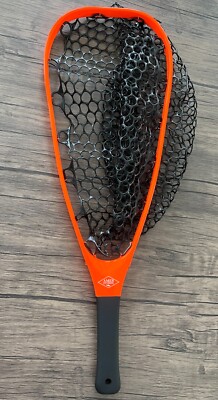 Ames Fly Fishing Fire Carbon Fiber Landing Net Orange Hand Net Black ...