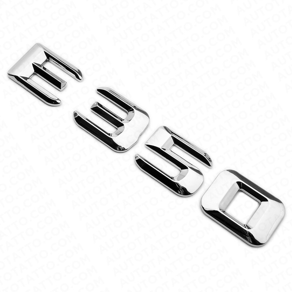 14-16 E350 AMG Letter Emblem 3D Trunk Logo Nameplate Badge Decorate OEM ...