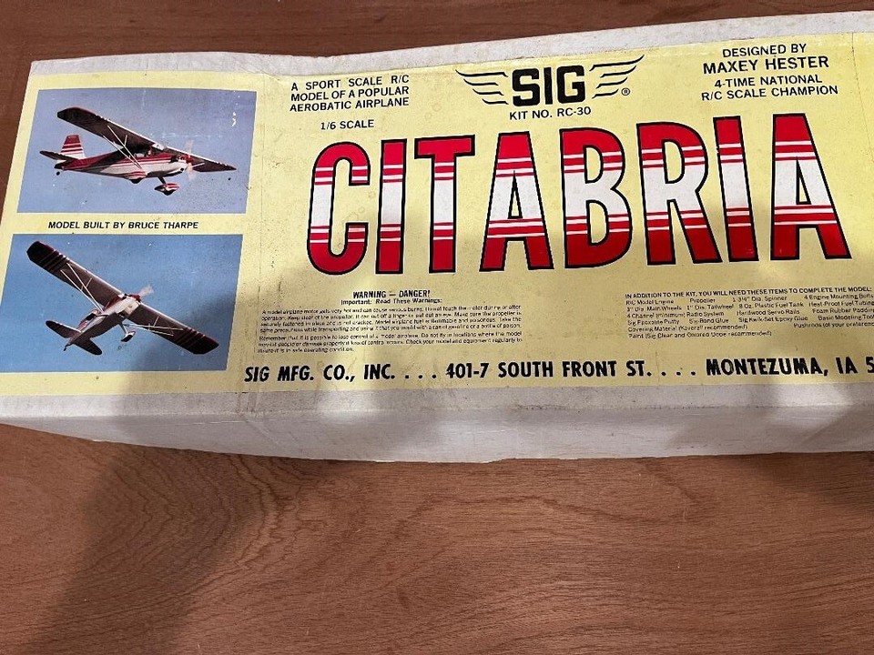 Sig Citabria Balsa Model Airplane Kit | eBay