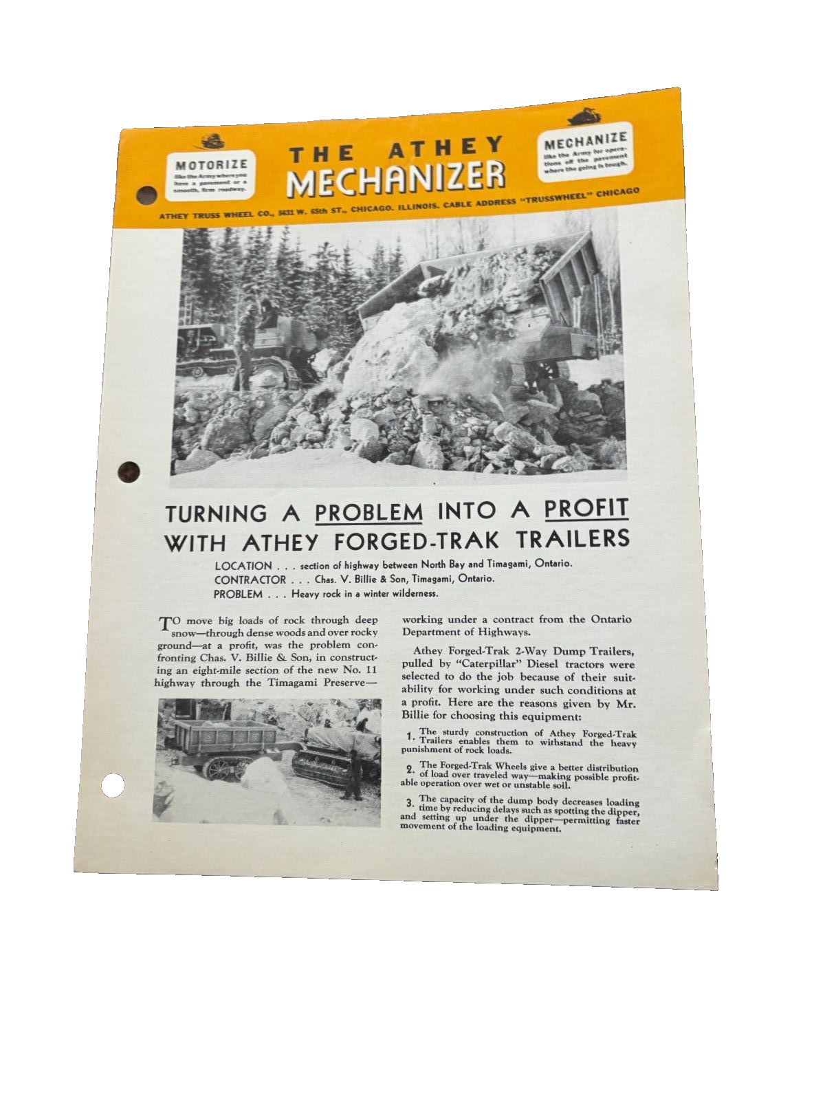 Athey Mechanizer Forged Trak Trailers Brochure FCCA24 | eBay