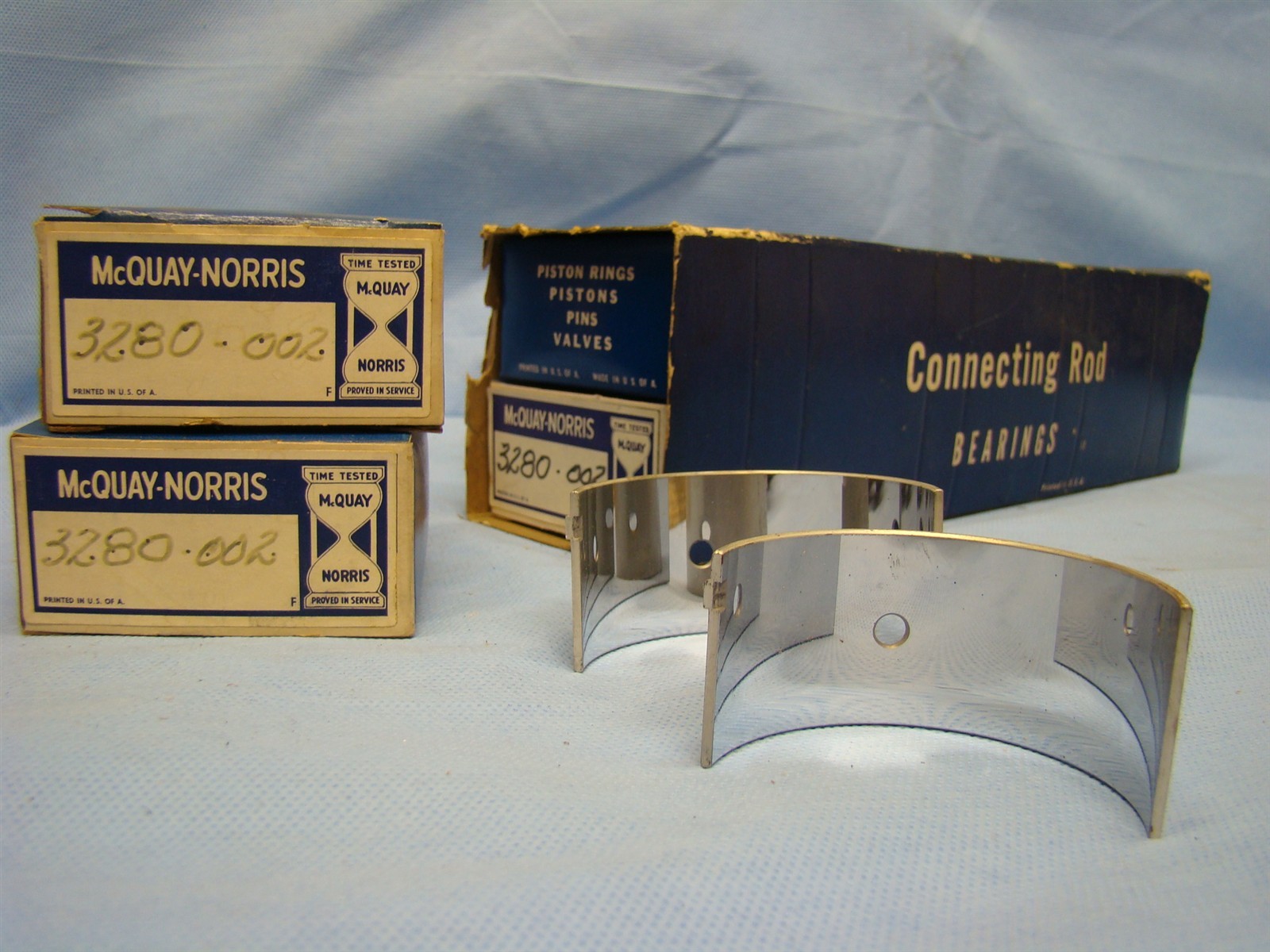 1946 47 Ford 226 Connecting Rod Bearing Set 002 Super Deluxe Six Series ...