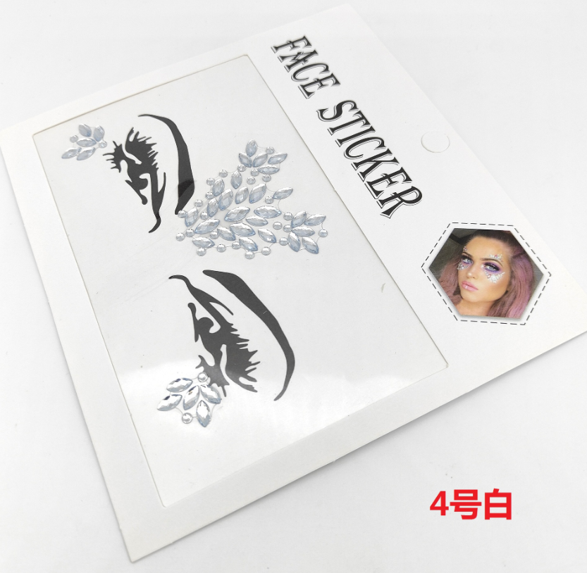Face Gems Adhesive Glitter Jewel Tattoo Festival Rave Party Body Make ...