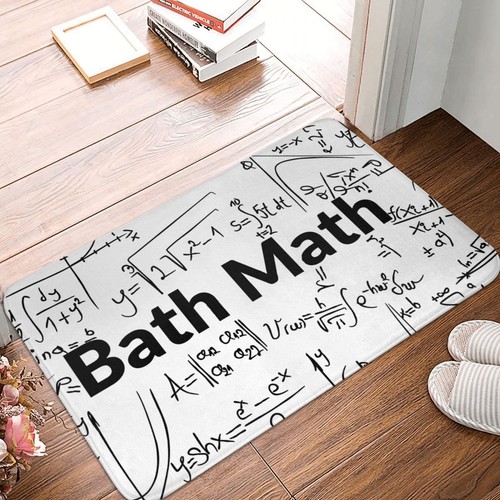 Funny Words Bath Mat Math Doormat Flannel Carpet Entrance Door Rug Home ...