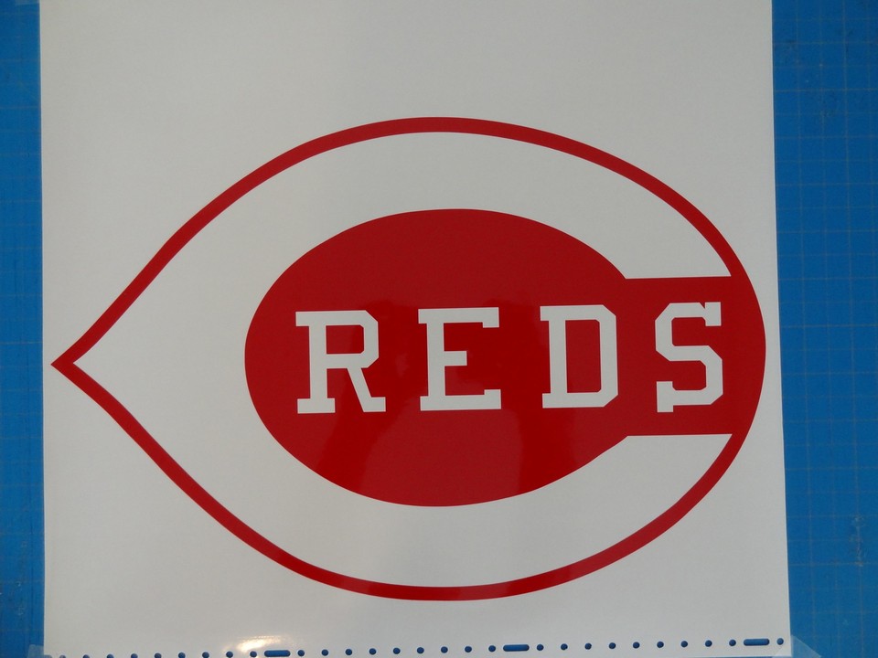Cincinnati Reds 2" x 3" Red Vinyl Decal Truck Car Window MLB | eBay