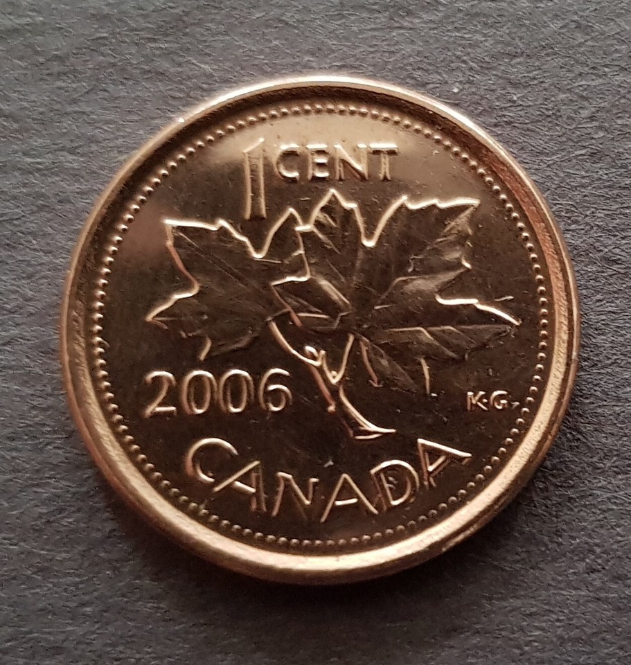 RARE 2006 Canada / Canadian 1 Cent Penny, No Logo, No P - MAGNETIC | eBay