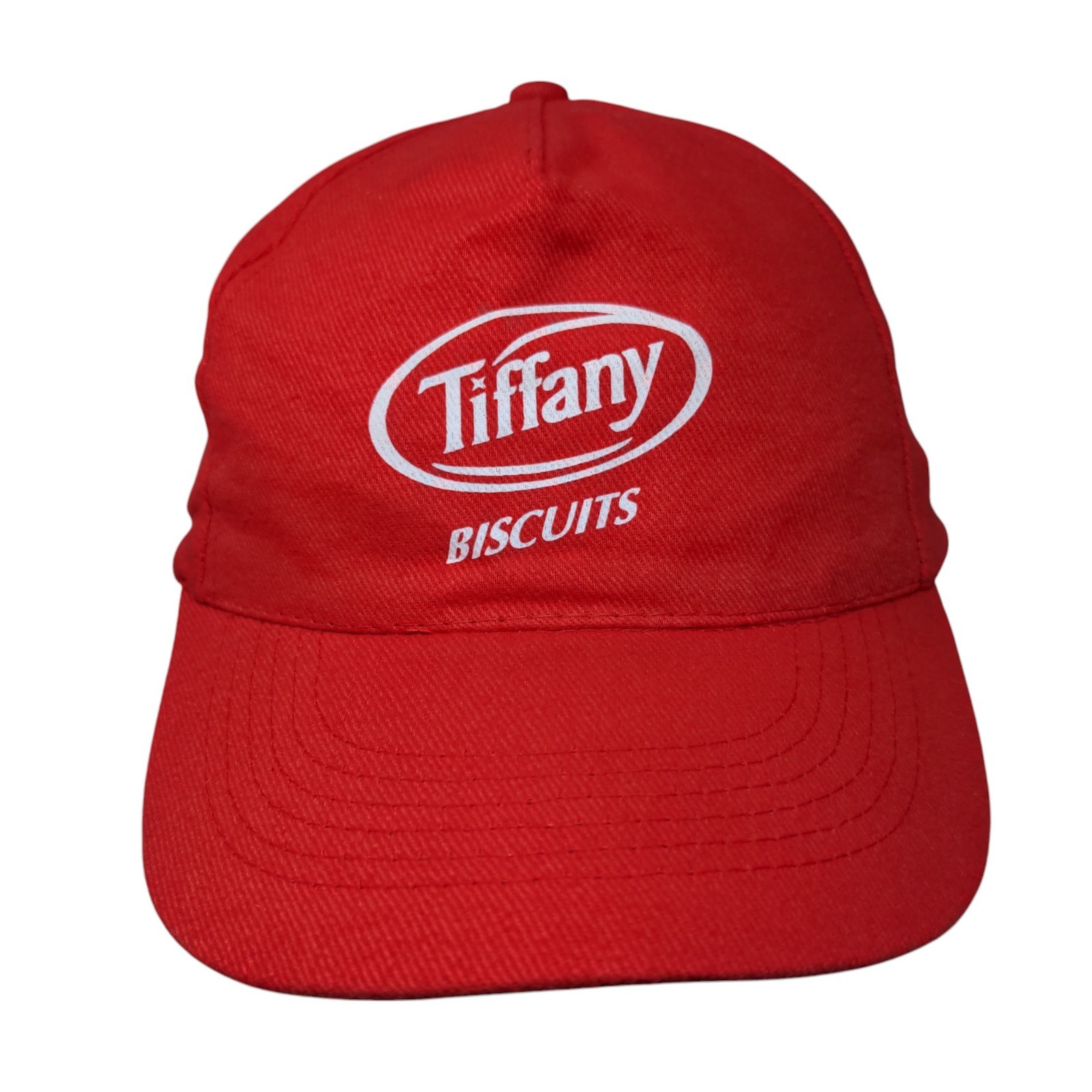 Tiffany Biscuits Strapback Hat Red Adjustable Graphic… - Gem