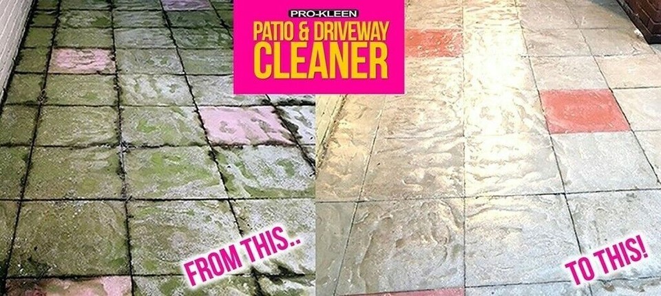 PATIO CLEANER CONCRETE SLABS STONE FLAGS PATH DRIVEWAYS BLOCK PAVING ...