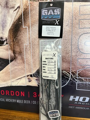 Gas Bowstrings Systm x Mathews VXR 28 Bow string Set System SPEED | eBay