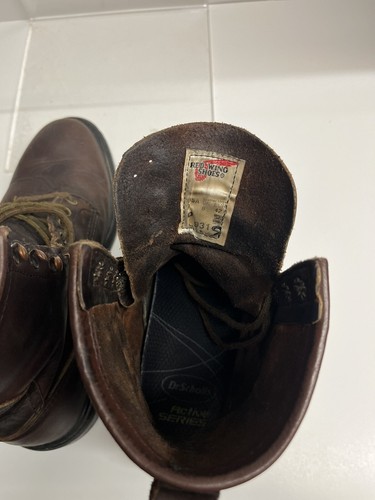 RED WING 931 LOGGER RACE UP BOOTS SZ 9 D MENS LEATHER MADE IN USA ...