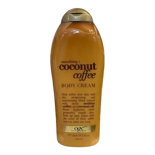 OGX Smoothing + Coconut Oil Arabica Coffee Body Cream 19.5 oz ...