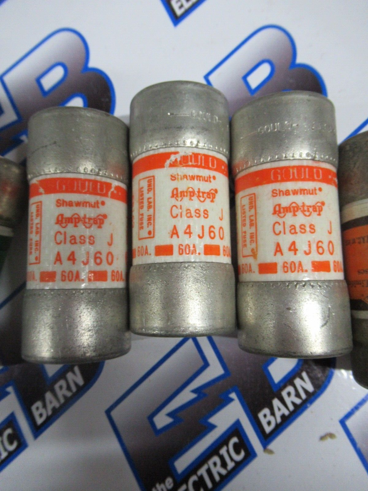 Shawmut A4J60 Or Equal Fuses (1 MATCHED SET OF 3) 60A 600V TD Class J ...