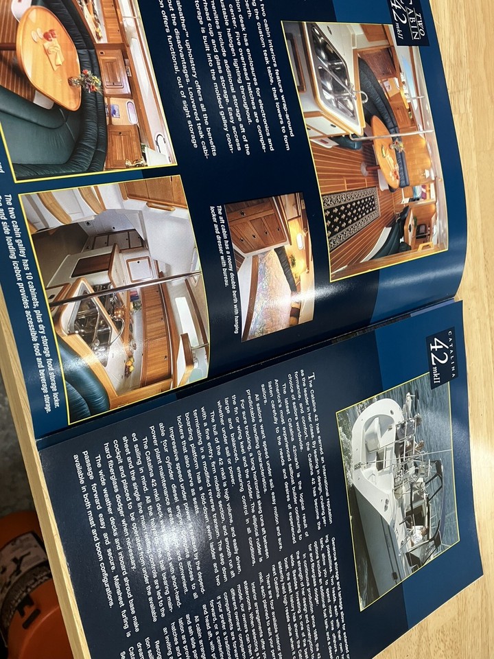 Vintage Sailboat CATALINA 42 Mk Mark II YACHT Sales Brochure FLYER | eBay