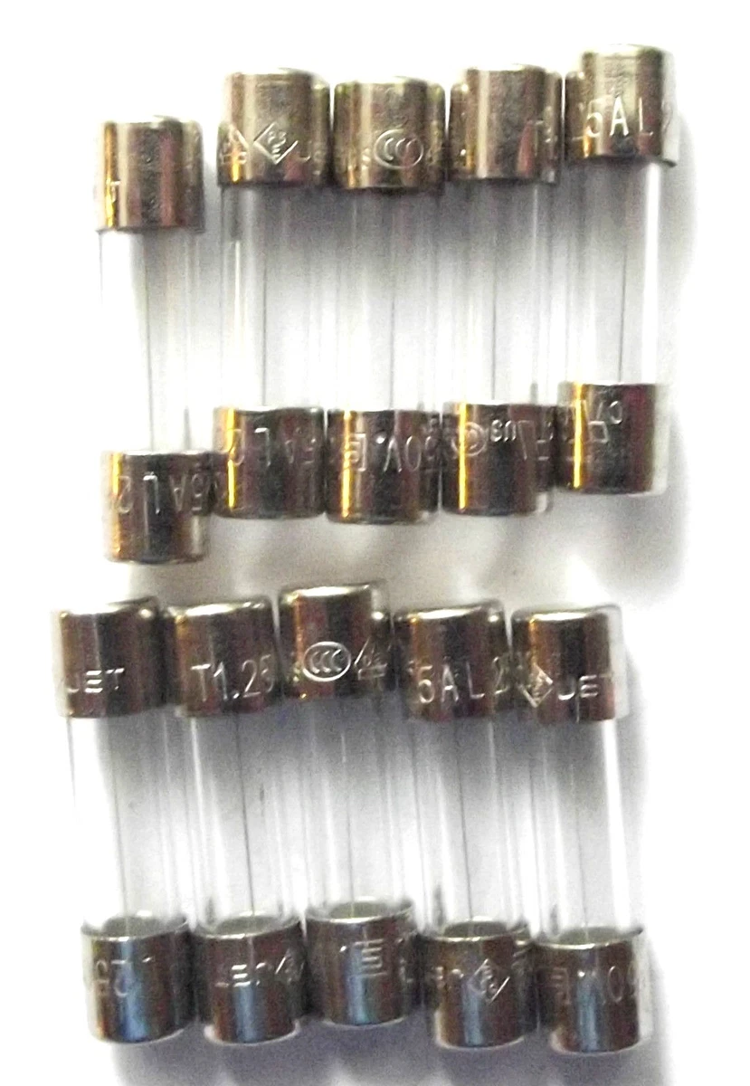 Glass Fuse 5x20mm Slow Blow Spiral Type Cm Long 50PCS , 51% OFF