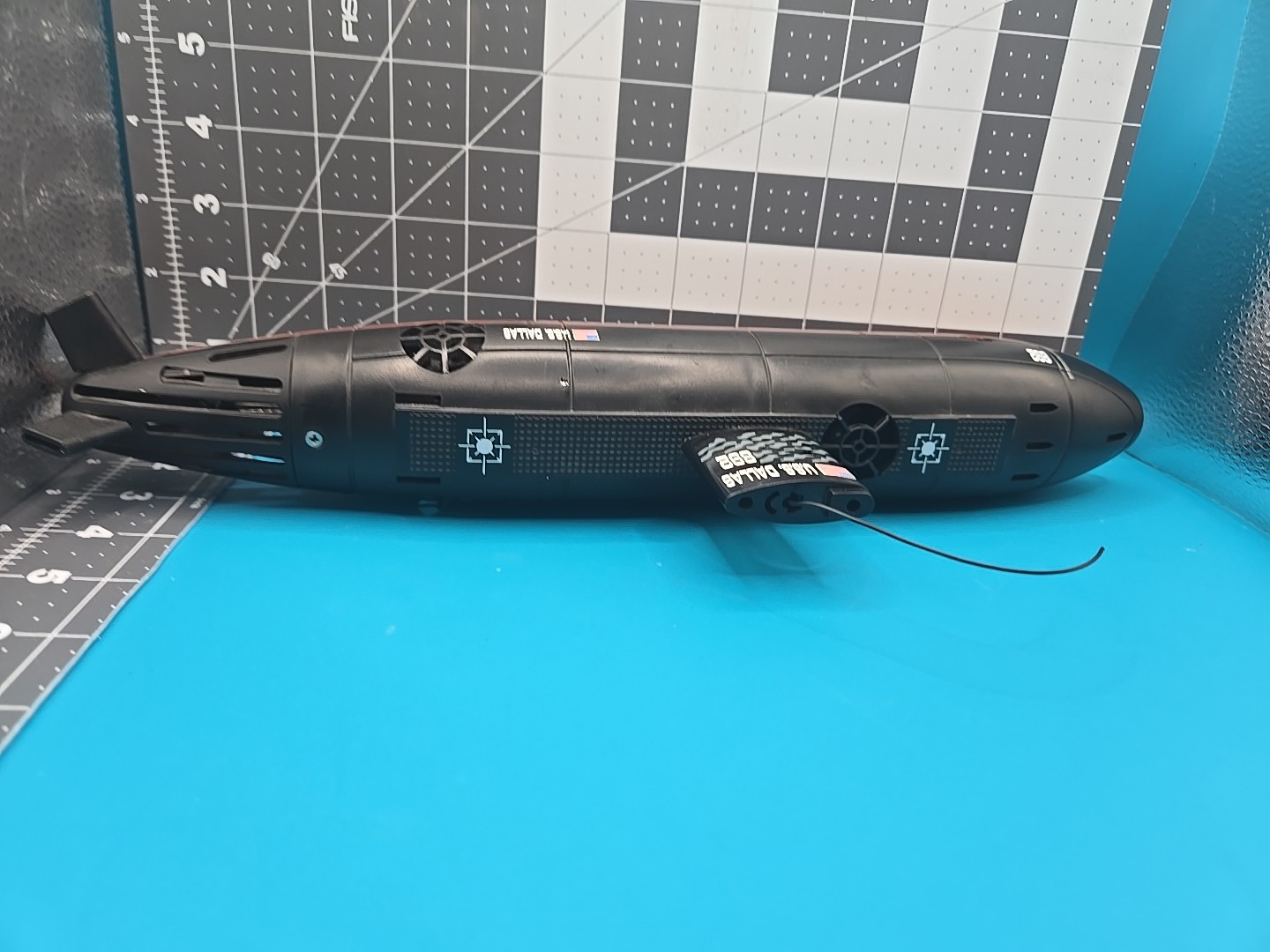 USS DALLAS RC SUB MOTORWORKS REMOTE CONTROL SUBMARINE for parts no ...