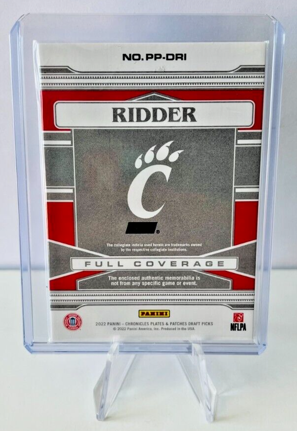 DESMOND RIDDER 2022 Panini Chronicles Plates Patches Draft Picks #PP ...