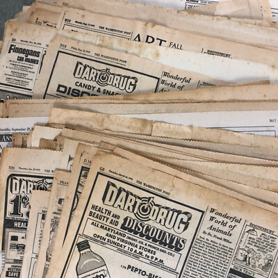 1960 1970 Washington Post Daily Newspaper Strips Comics Wholesale ...