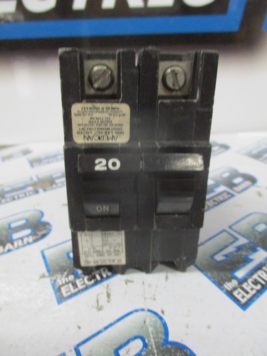 American NB220 (NB221020), 20 Amp, 240 Volt, 2 Pole Circuit Breaker ...
