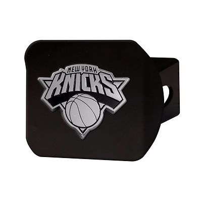 New York Knicks NBA Heavy Duty Black Chromed Metal Hitch Cover with 3D ...