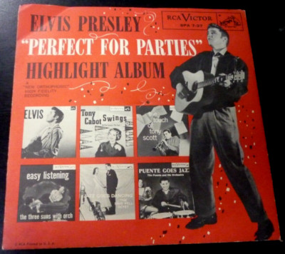 ELVIS Presley "PERFECT FOR PARTIES" Not for sale 45 EP Rare Highlight ...