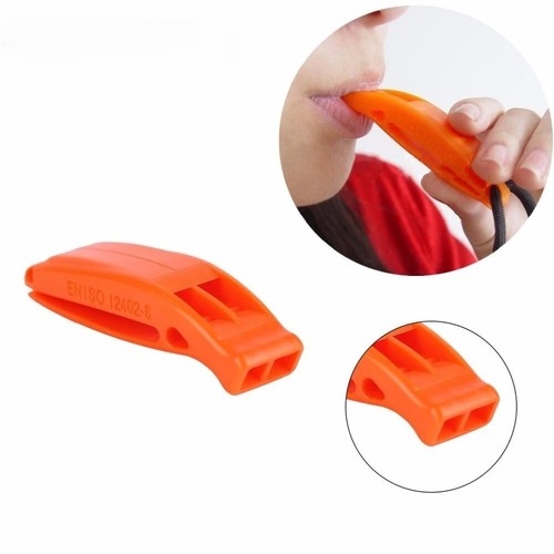 Rescue Whistle 4 Pack High Visibility Orange Emergency Survival ...