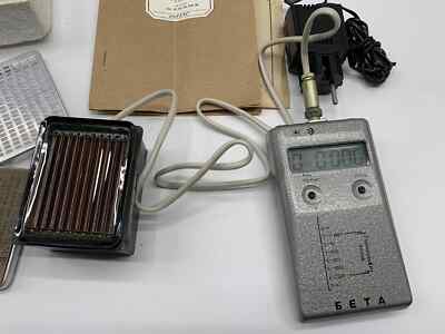 Radiation survey meter α β γ BETA mica pancake Geiger–Müller SBT10A ...