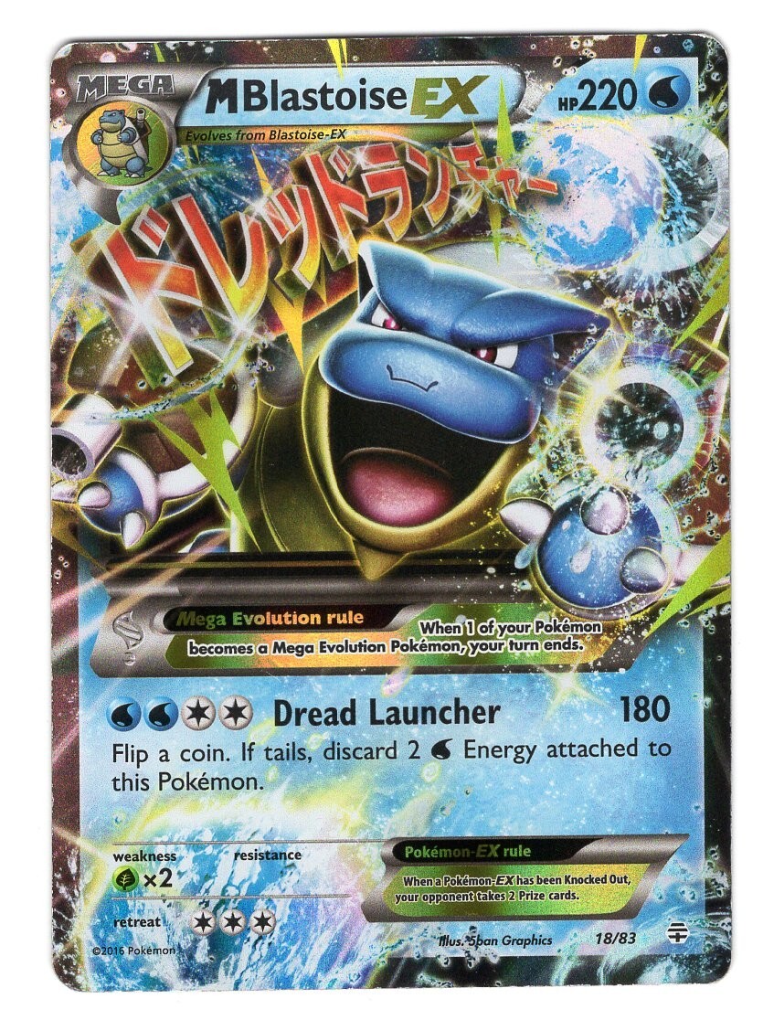 Mega Blastoise X And Y Card