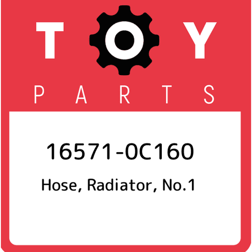 16571-0C160 Toyota Hose, radiator, no.1 165710C160, New Genuine OEM ...