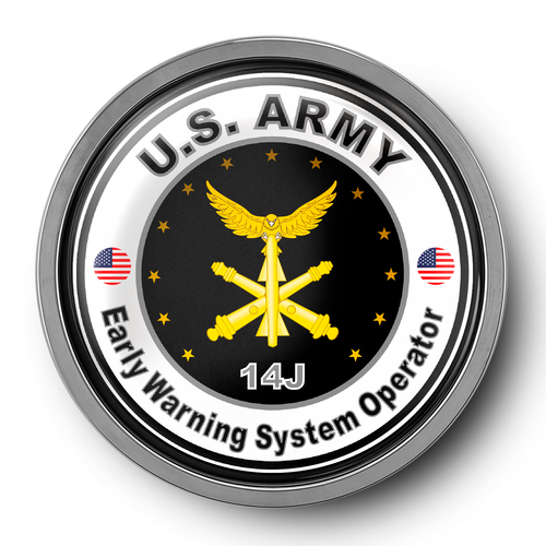 US Army Early Warning System Operator Seal Emblem Military Badge ...