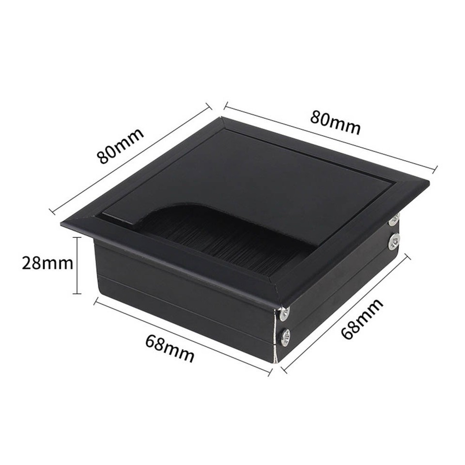 Aluminum Alloy Table Line Hole Cover Desk Outlet Desktop Hole Wire ...