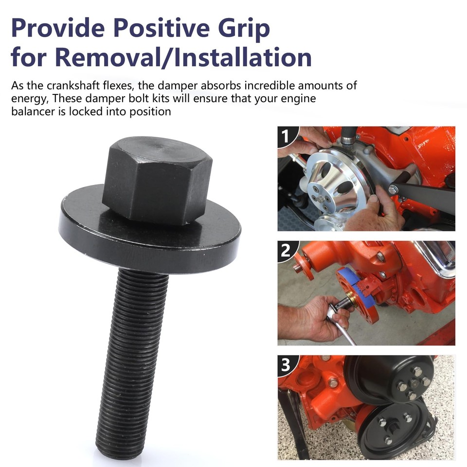 Harmonic Balancer Bolt fit for Small Block Chevy, Chevy 350ci 57L, lt1 ...