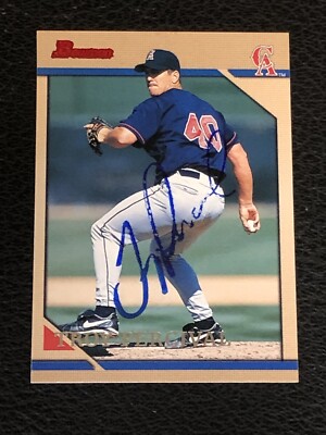 TROY PERCIVAL 1996 BOWMAN SIGNED AUTOGRAPHED CARD #6 CALIFORNIA ANGELS ...