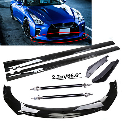 Front Bumper Spoiler Body Kit / Side Skirt/Strut For NISSAN GT-R 2009 ...