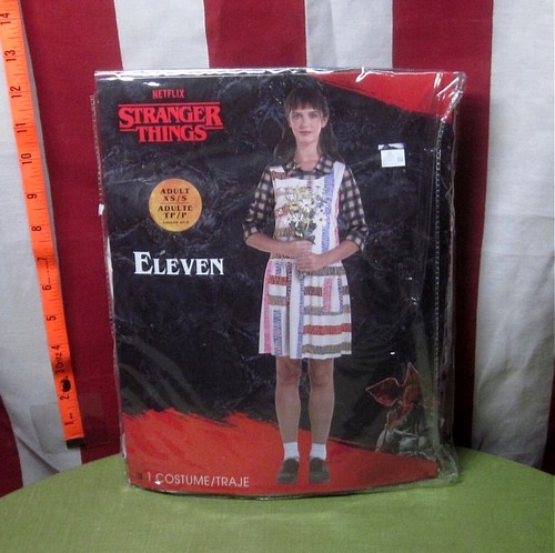 STRANGER THINGS adult XS Eleven telepath Halloween costume NWT sci-fi ...