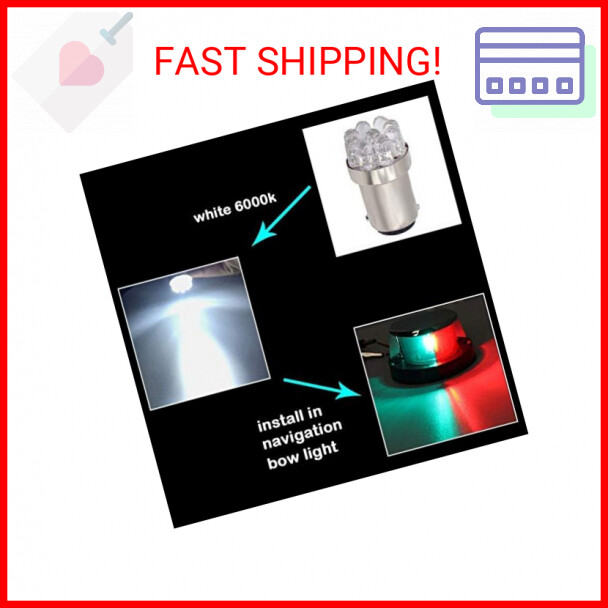 Led 90 Bulb for Boat Navigation Lights, 1004 Led Bulb for Boat Anchor ...