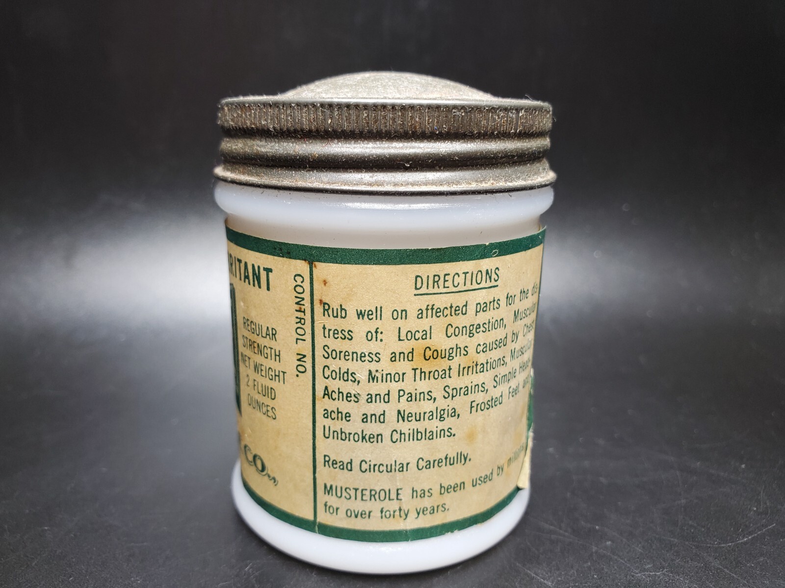 1940's? MUSTEROLE VINTAGE JAR Contains A Little | eBay