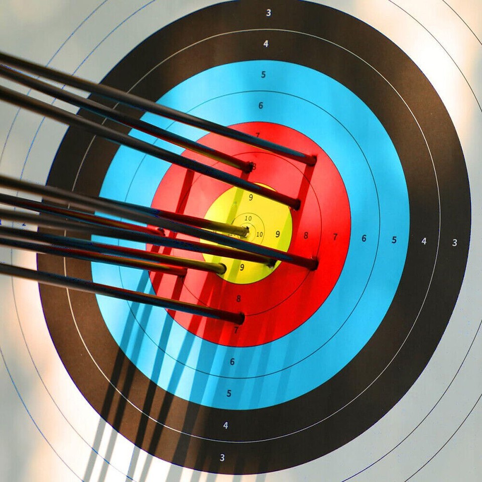 50 PCS 40cm Archery Paper Target Surface For Bow And Arrow Target ...
