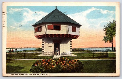 Anthony Wayne Block House in Erie, Pennsylvania Early Postcard 1917 | eBay