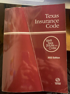 Texas Insurance Code, 2022 ed. (West's® Texas Statutes and Codes) | eBay