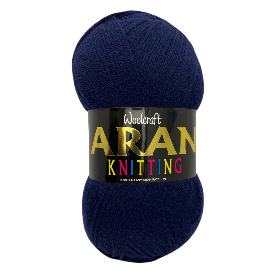 Aran Wool Woolcraft Aran 400g Knitting Yarn, Acrylic Or Wool Mix 40 ...