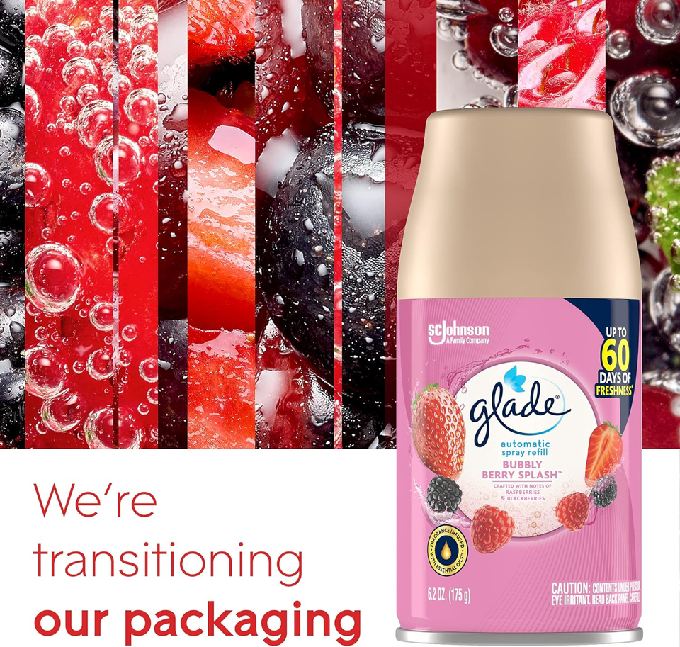 Glade Automatic Spray Refill, Air Freshener for Home and Bathroom ...
